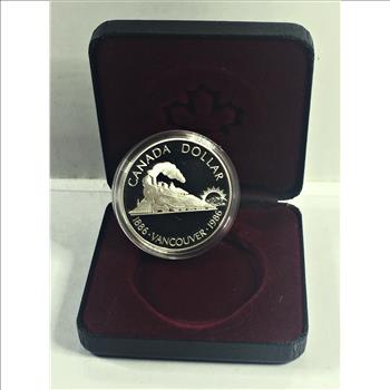 1986 Canada Proof Silver Dollar*Commemorating Vancouver's Centennial ...