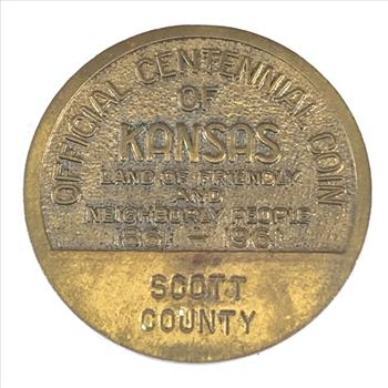1986 Scott County, Kansas Centennial Medallion | Property Room