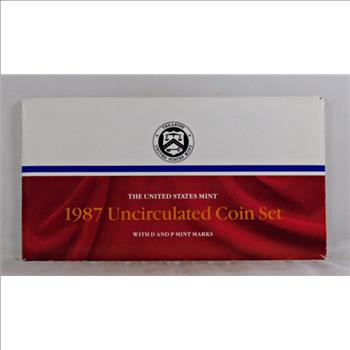 1987 United States Mint Uncirculated Coin Set*With D and P Mint Marks ...