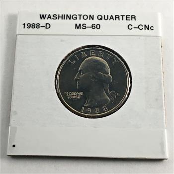 1988-D Washington Quarter*High Grade*Nice Luster | Property Room