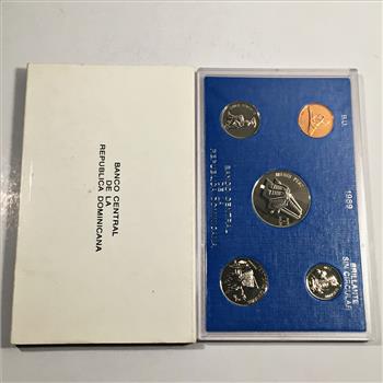 1989 Central Bank of the Dominican Republic Uncirculated Coin Set ...