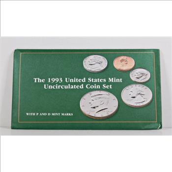 1993 United States Mint Uncirculated Coin Set*Both P & D Mint Marks*In ...
