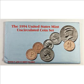 1994 United States Mint Uncirculated Coin Set*Includes Both P and D ...