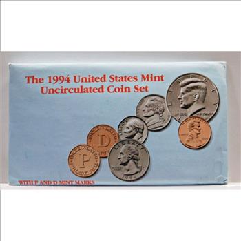 1994 United States Mint Uncirculated Coin Set*With D and P Mint Marks ...