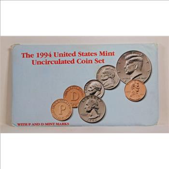1994 US Mint Uncirculated Coin Set*Both P and D Mint Marks*In Original ...
