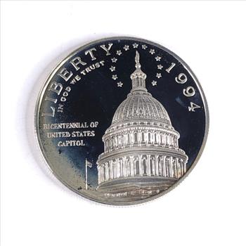 1994-S Proof Silver Dollar*Commemorating the US Capitol Bicentennial ...