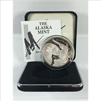 1995 Official Alaska State Medallion*Puffin*Struck at Alaska Mint*1oz ...