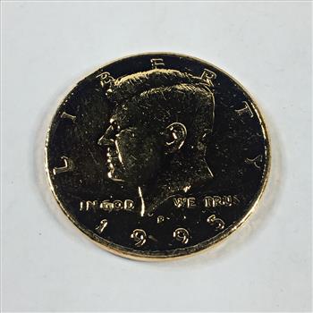 1995-P 24K Gold Layered Kennedy Half Dollar | Property Room