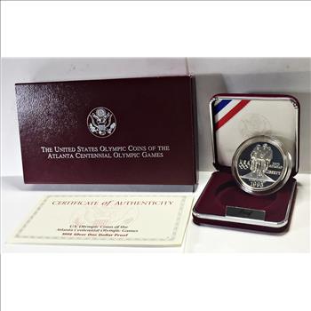 1995-P US Olympic Cycling Coin of the Atlanta Centennial Proof ...