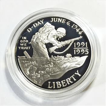 1995-W Proof World War II Victory Commemorative Silver Dollar*DCAM*In ...