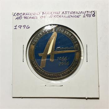 1996 Lockheed Martin 40 Years of Excellence Commemorative Medallion ...