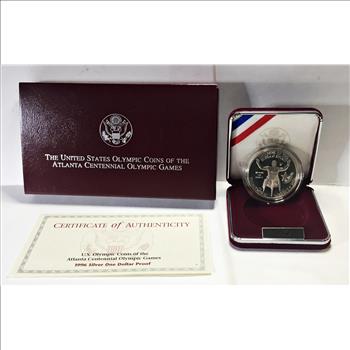 1996-P US Olympic Wheelchair Coin of the Atlanta Centennial Proof ...