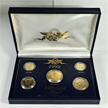 1999 24K Gold Edition United States Uncirculated Coin Set*Includes ...