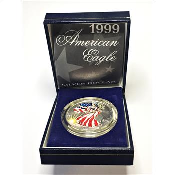 1999 Color4ized American Silver Eagle*In Original Gift/Display Box*1oz ...