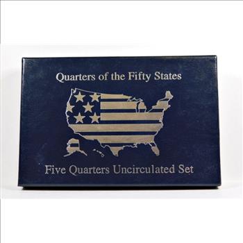 1999 Five Quarters Uncirculated Set*In Custom Protective Holder and ...