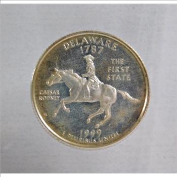 1999-S Proof Silver Delaware State Commemorative Quarter*DCAM ...