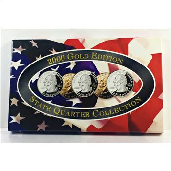 2000 24K Gold Layered Edition of the US State Quarter Collection*In ...