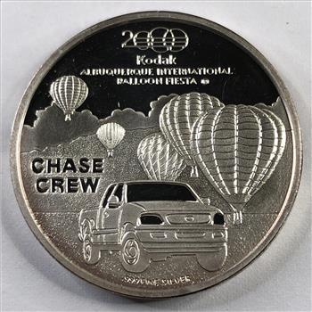 2000 Chase Crew Albuquerque Balloon Fiesta Medallion*1oz .999 Fine ...
