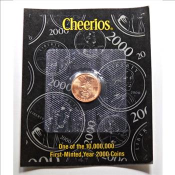 2000 CHEERIOS First-Minted Lincoln Head Memorial Cent*One of 10,000,000 ...