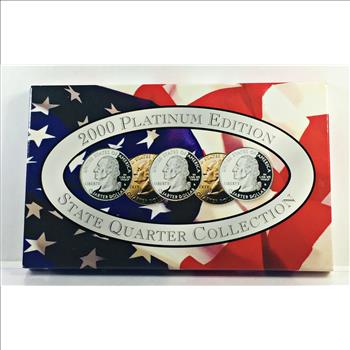 2000 Pure Platinum Layered Edition of the US State Quarter Collection ...