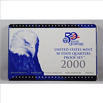 2000 United States Mint Proof States Quarters Set*In Original Mint ...