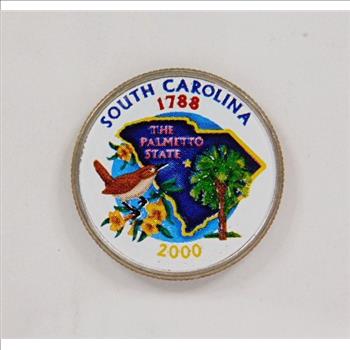 2000-P Colorized South Carolina Commemorative State Quarter | Property Room