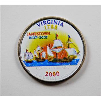 2000-P Colorized Virginia Commemorative Quarter | Property Room