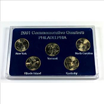 2001 Philadelphia Mint Commemorative Quarters*Uncirculated in Original ...
