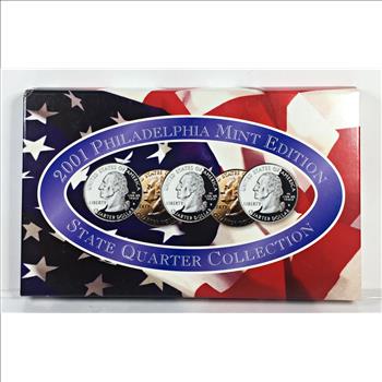 2001 Philadelphia Mint Edition State Commemorative Quarter Collection ...