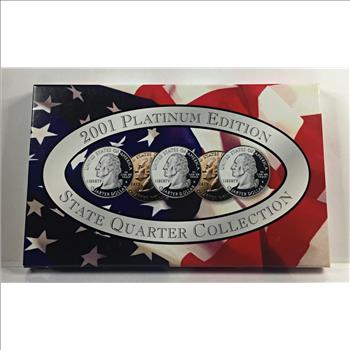 2001 Platinum Edition State Quarter Collection*In Original US Mint ...