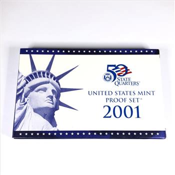 2001 United States Mint Proof set*Includes Commemorative Quarters ...