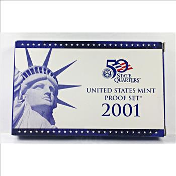 2001 United States Mint Proof Set*Includes Regular Set Plus ...