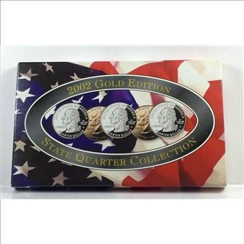 2002 24K Gold Layered State Quarter Commemorative Collection*In ...