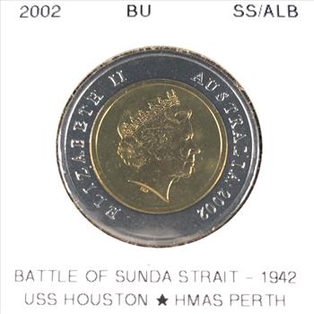 2002 Australia $5 Battle of Sunda Strait Commemorative Coin*USS Houston ...