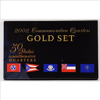 2002 Gold Edition of the 50 States Commemorative Quarters*Five Quarters ...