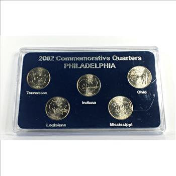 2002 Philadelphia Mint Commemorative Quarters*Uncirculated in Custom ...