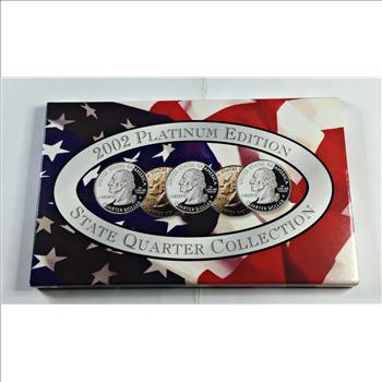 2002 Platinum Layered Edition State Quarter Collection*Set of Five ...