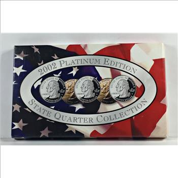 2002 Platinum Layered Edition State Quarters Collection*In Original US ...