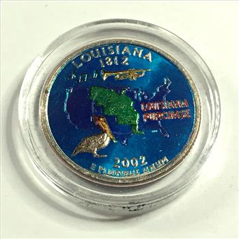 2002-D Colorized Louisiana State Commemorative Quarter*Specialized ...