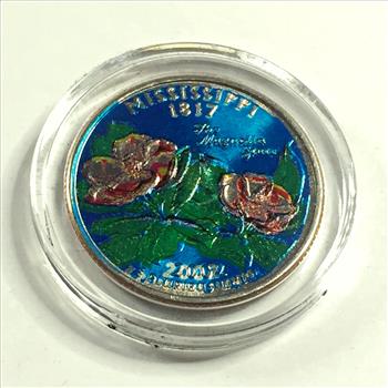 2002-D Colorized Mississippi State Commemorative Quarter*Specialized ...