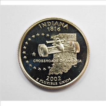 2002-S Proof Indiana State Commemorative Quarter*DCAM | Property Room