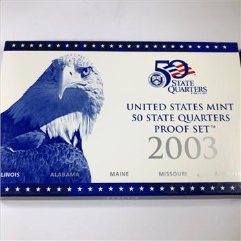 2003 Proof State Quarters Set in Original Government Packaging ...