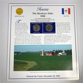 2004 Iowa Commemorative State Quarters *High Grade Uncirculated ...