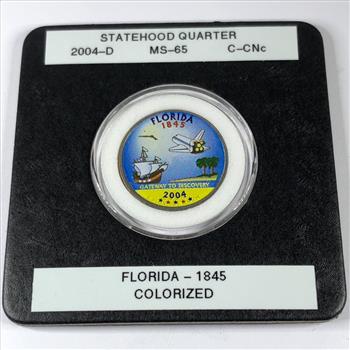 2004-D Colorized Florida State Commemorative Quarter*High Grade*In ...