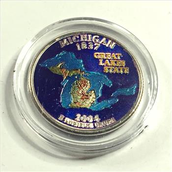 2004-P Colorized Michigan State Commemorative Quarter*Specialized ...