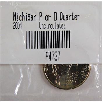 2004-P Michigan State Commemorative Quarter*Graded Uncirculated by ...
