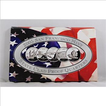 2005 San Francisco Mint State Clad Proof Quarters*In Original Box ...