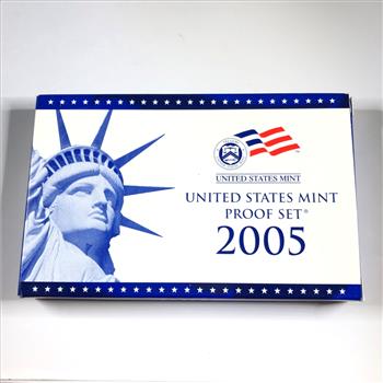 2005 United States Mint Proof Set*Also Included is US Commemorative 5 ...