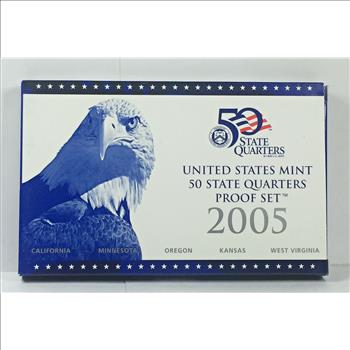 2005 United States Mint State Quarters Commemorative Proof Set*In ...