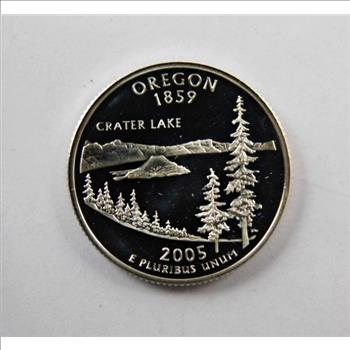 2005-S Proof Silver Oregon State Commemorative Quarter*DCAM | Property Room
